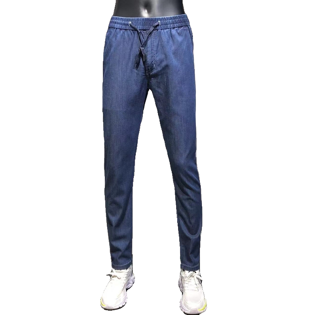 Brand Men's Clothing Mall Summer Thin Drawstring Men's Knitted Stretch ...