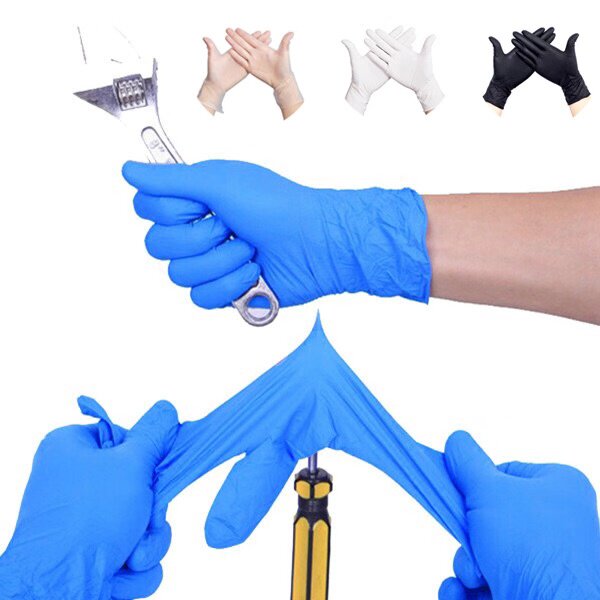 100 only one -time PVC transparent glove Laubu diced oliteic latex ...