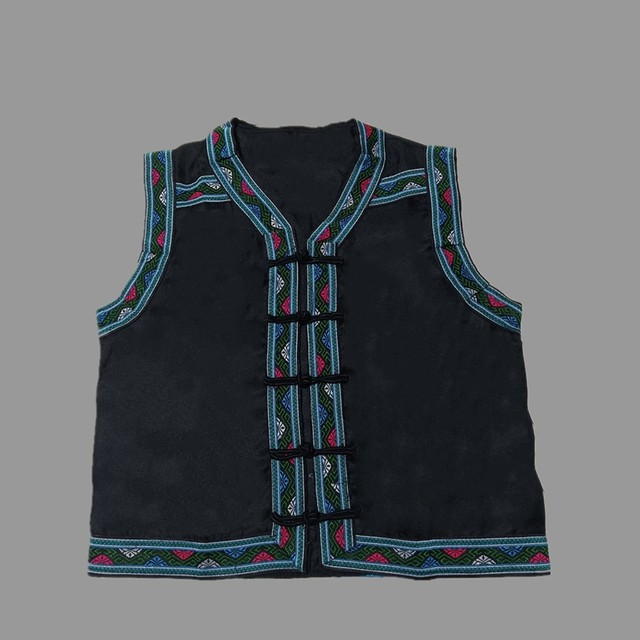 Guizhou ethnic minority clothing male vest Miao Zhuang Zhubu adult ...