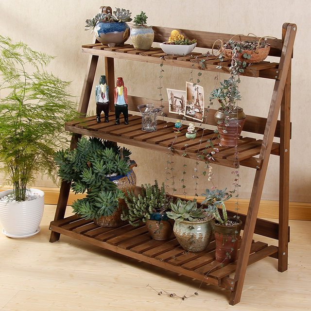Solid wood desktop small flower stand office window sill windows ...