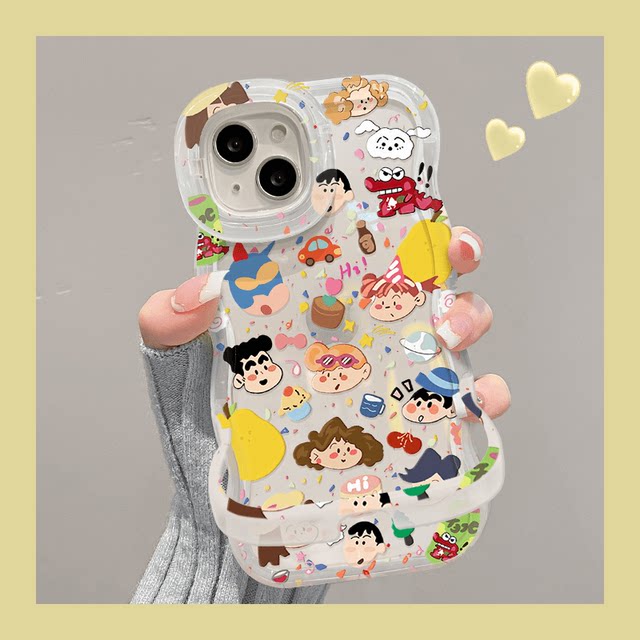Graffiti Crayon Shin-chan is suitable for 15 Apple 14 mobile phone ...