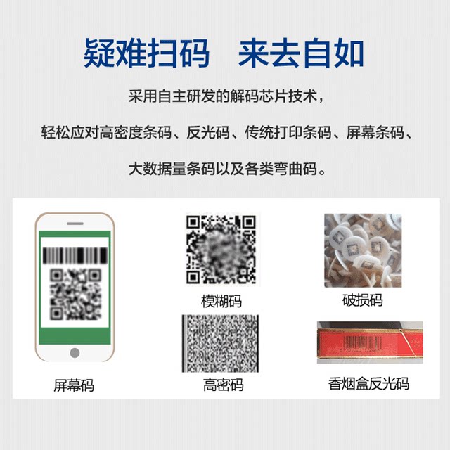 New World One and two -dimensional code scanning gun HR22 wired sweep ...