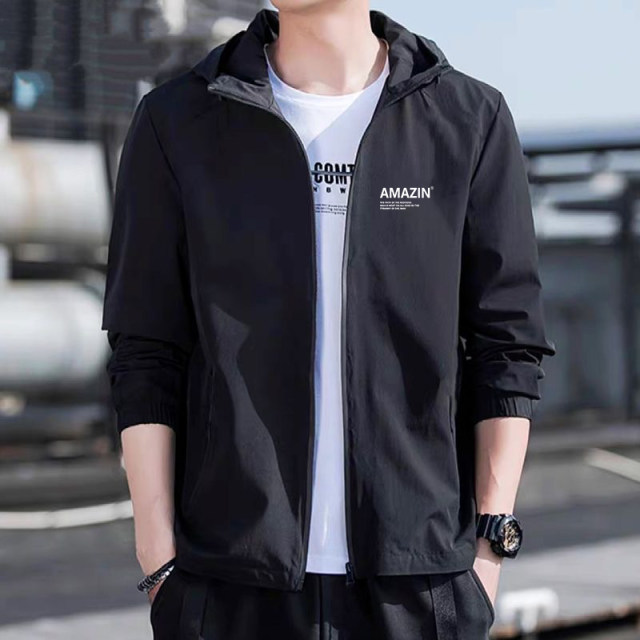 Outdoor sports spring, summer and autumn, men's thin waterproof ...