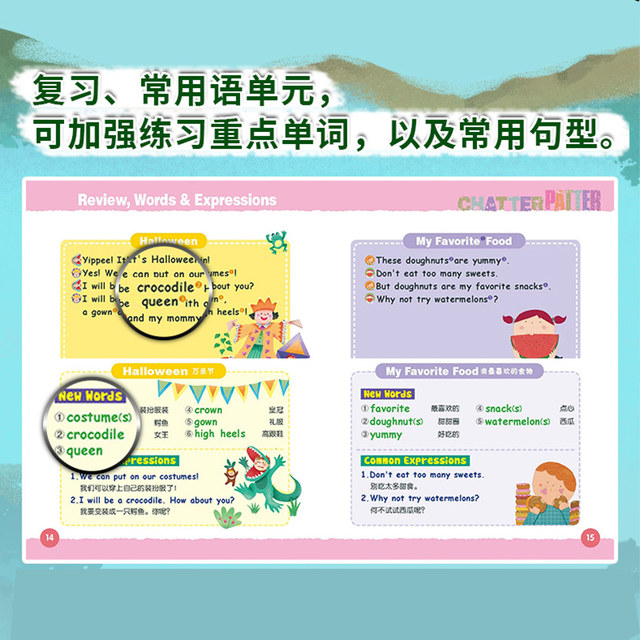 Quwei Culture Children's English-Chinese conversation chatter pattern ...