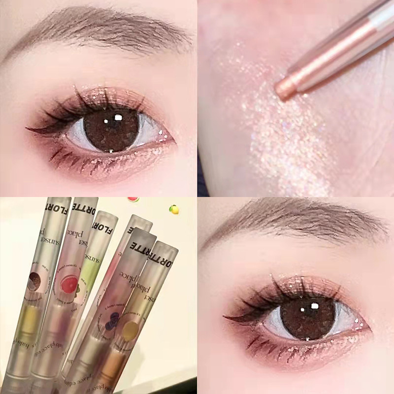 Flortte Flower Loria High-Gloss Eyeshadow Pen - Pearlescent Shadow Pen ...