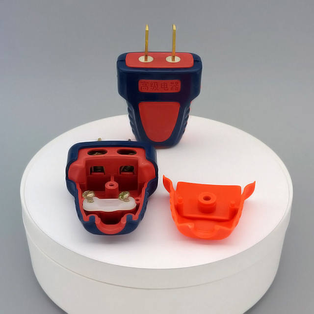 Thickened pure copper plug with two pins without wires, anti-fall ...