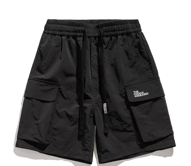 Large size quick-drying work shorts men's 2025 summer new men's five ...