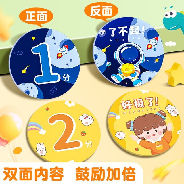 Points Card Reward Card Primary School Reward Point Exchange Coin ...