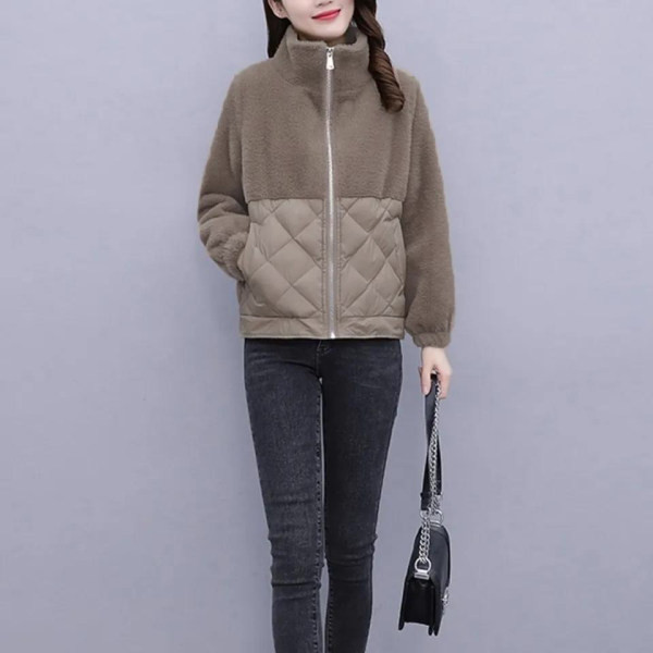 2024 thin new lambsmal Ms. Ms. Ms. Cotton Short Cotton Jacket Casual ...