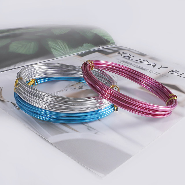 Colorful 1-2.5mm soft aluminum wire, creative aluminum wire shaping ...