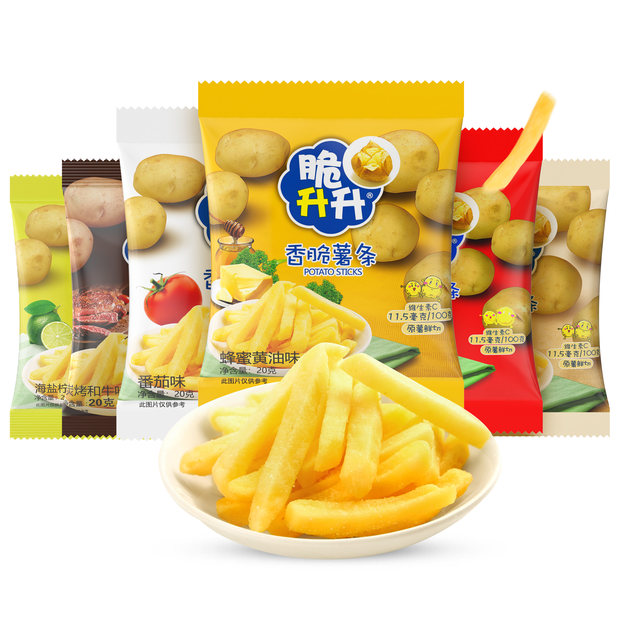 Crispy and crispy fresh -cut potato strip 20g*20 packs of honey butter ...