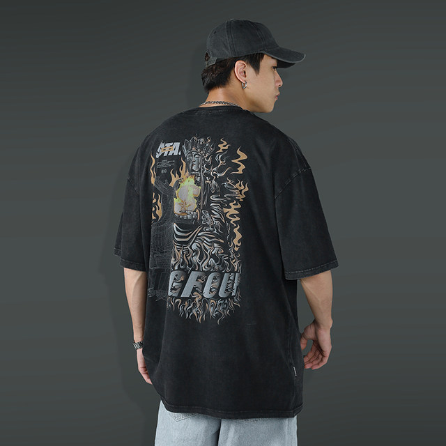 STA2023 new summer style Dihuo Jizo round neck short-sleeved T-shirt ...