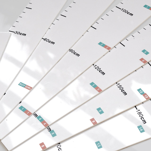 Simple reference value measurement high wall sticker baby children's ...