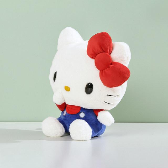 Japanese Sanrio genuine hellokitty tilted head Kat cat kt cat large size doll plush toy