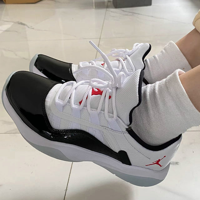 Nike Air Jordan AJ11 CMFT White Black Red Retro Low Basketball Shoes Male Women CW0784-006