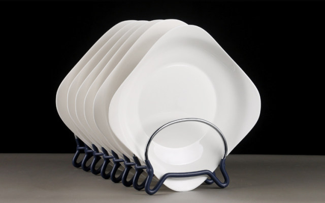 6 Vegetable disk home disk ceramic bone porcelain dish dish cubic plate ...
