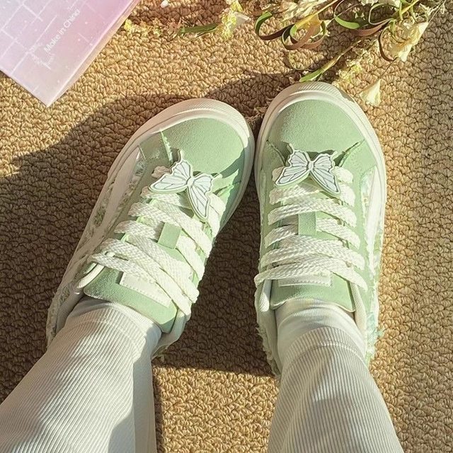 Reading Mint Mambo Board Shoes for Women 2025 New Hot Small Flavor ...