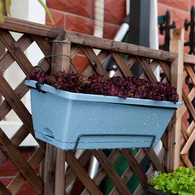 2024 new rectangular plastic flower pots Extra the large family balcony ...