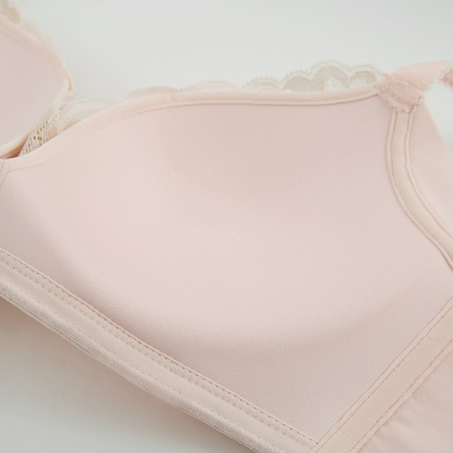 Dai series age-defying rose sexy lace without steel ring push-up breast ...