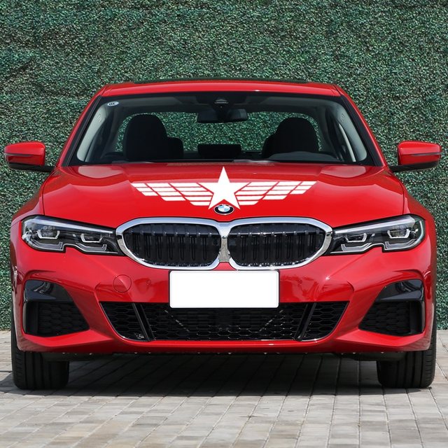 Five-pointed star car stickers car hood bonnet stickers front stickers ...