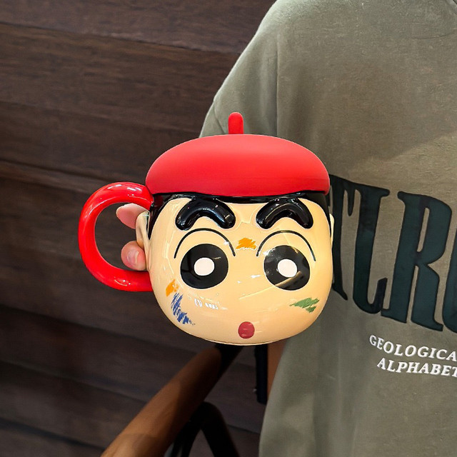 Crayon Shin-chan Cup for boys with high appearance ceramic cups, a pair ...