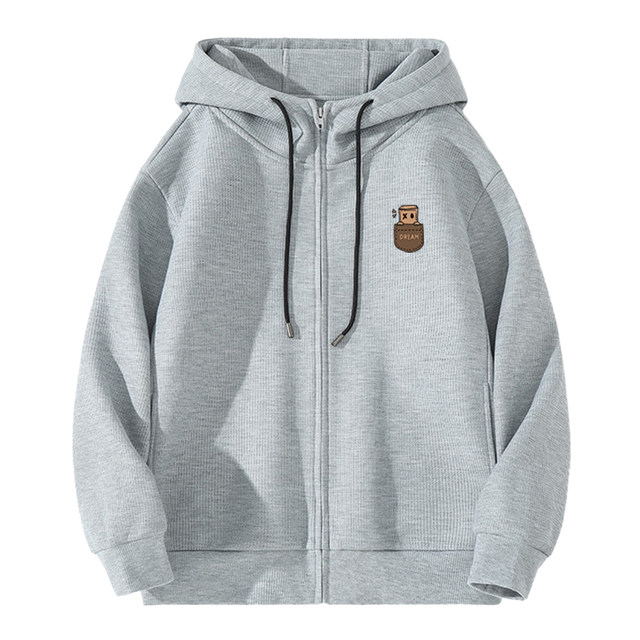 NN Jewish heavyweight waffle sports jacket men's American hooded jacket ...