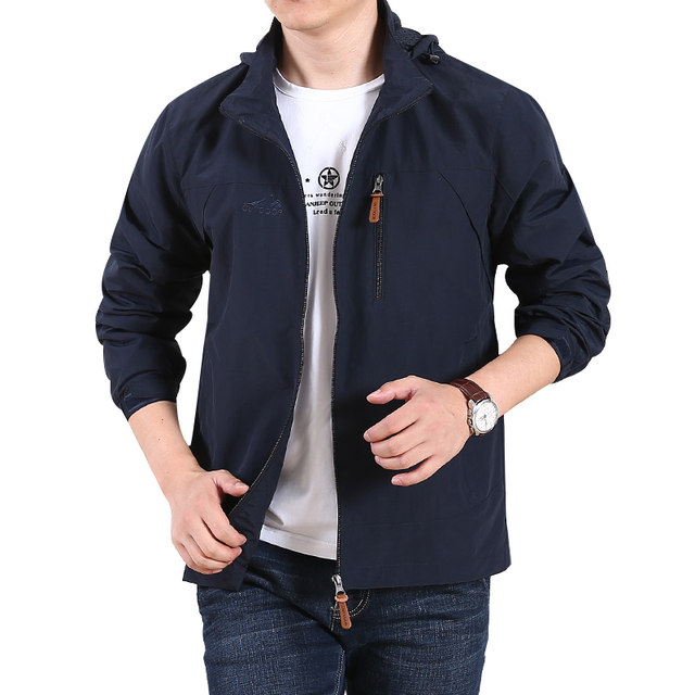 Spring jacket men's loose quick-drying outdoor assault top cotton ...