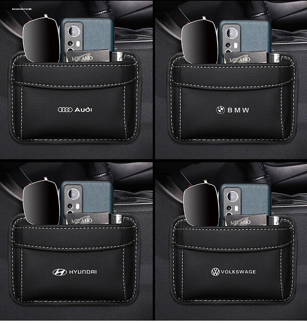 Car storage box Car storage box Adhesive storage bag Car mobile phone ...