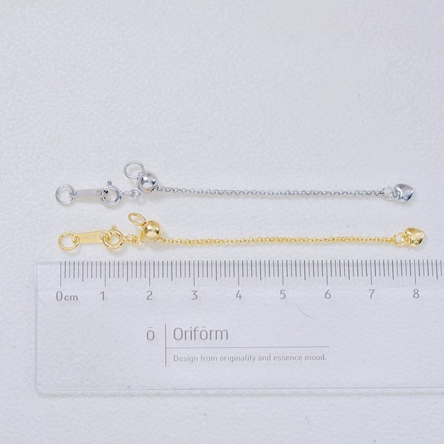 DIY accessories S925 sterling silver K gold same style love tail chain button pearl necklace ...