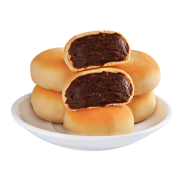 Old-fashioned red bean paste bread sandwich nutritious breakfast whole ...
