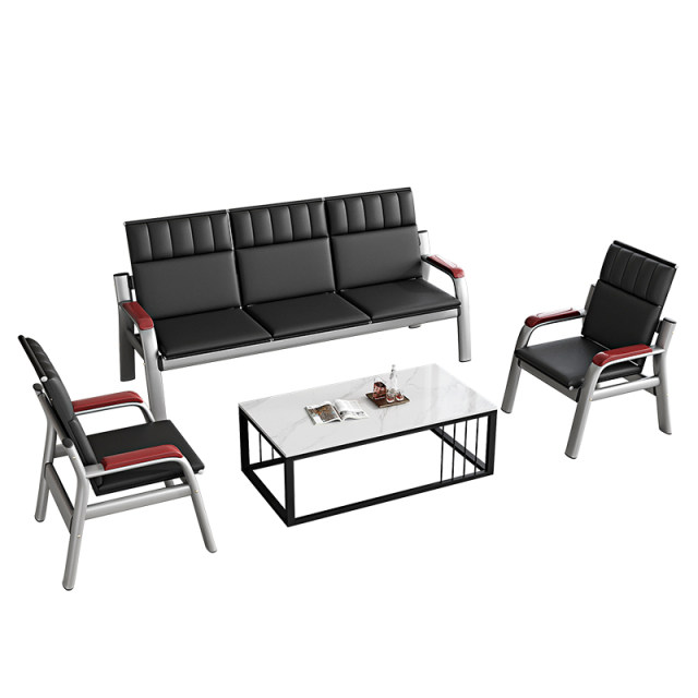 Business office sofa simple modern office sofa coffee table combination ...