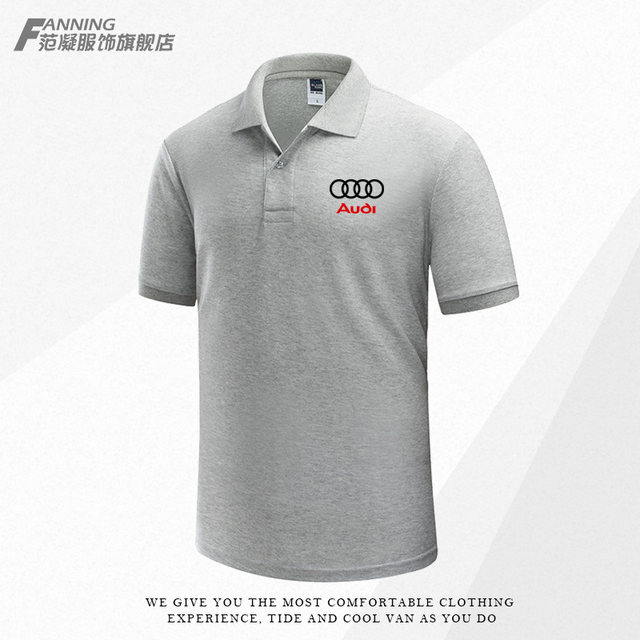 AUDI Audi 4S Store Work POLO Shirt Men and Women Short Sleeve Loose T ...