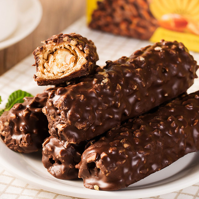 South Korea imported Sanjin x5 chocolate bars 24 peanut nut energy bars ...