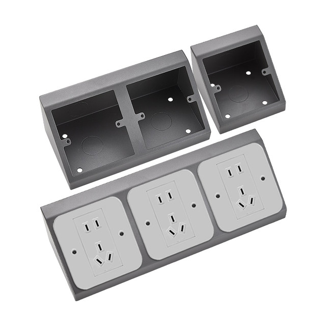 Gray 86 -type open -fitting switch socket bottom box laboratory socket ...