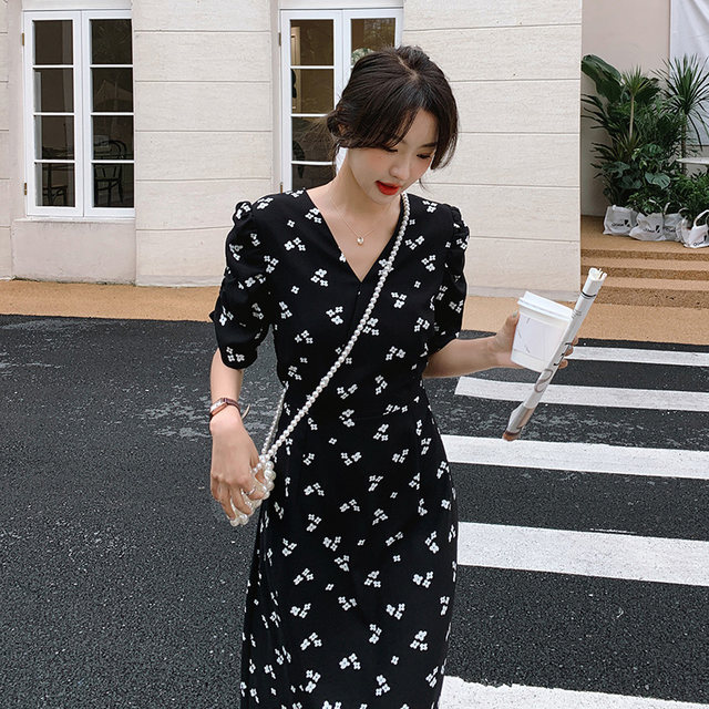 Floral skirt 170 tall super long dress lengthened 2024 light luxury ...