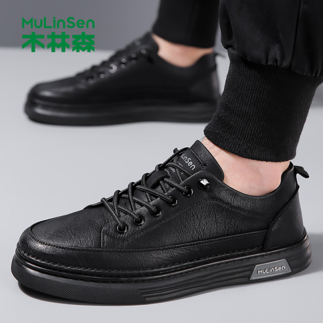 Mulinsen men's shoes 2025 autumn and winter new genuine leather soft ...