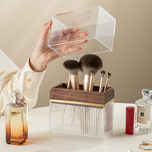 Makeup brush storage box light luxury cosmetics storage box acrylic ...