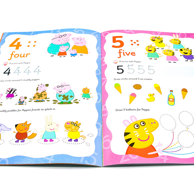 Peppa Pig re-erasable exercise book 6 Peppa Pig Practise with Peppa ...