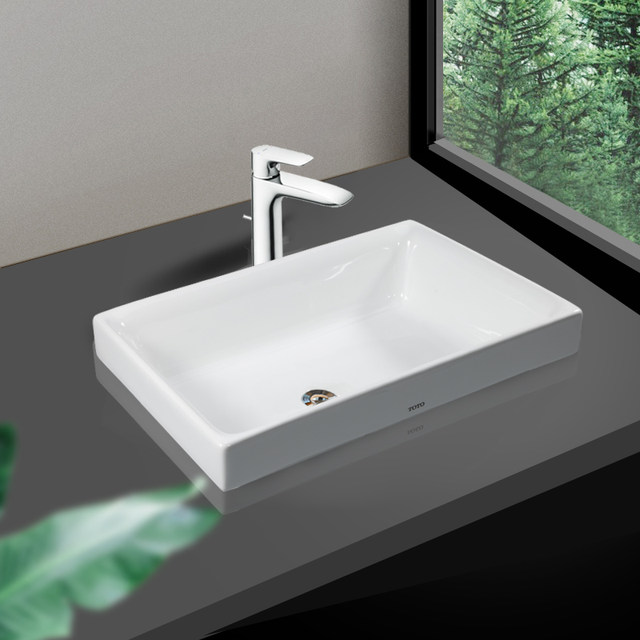 TOTO bathroom household countertop basin LW1715B smart semi-embedded ...