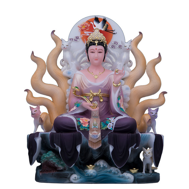 Fanju Jiuwei Fox Mother Statue, Nine Girls Nine Grandpa Han Baiyu White ...