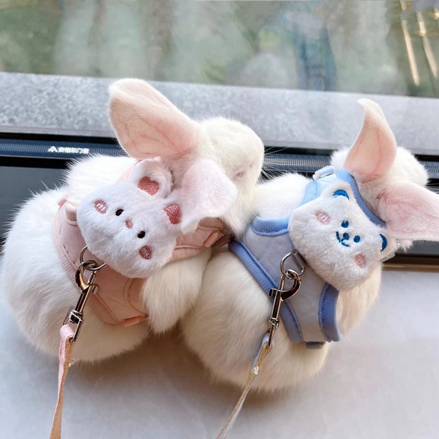 Rabbit traction rope for rabbit walking rabbit special anti-breaking ...