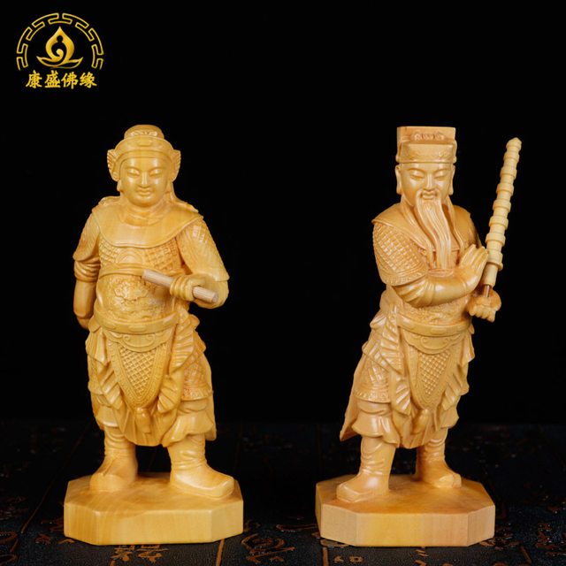 Guangze Zun King Guo Sheng Wang Yongwang woodcarving solid wood ...