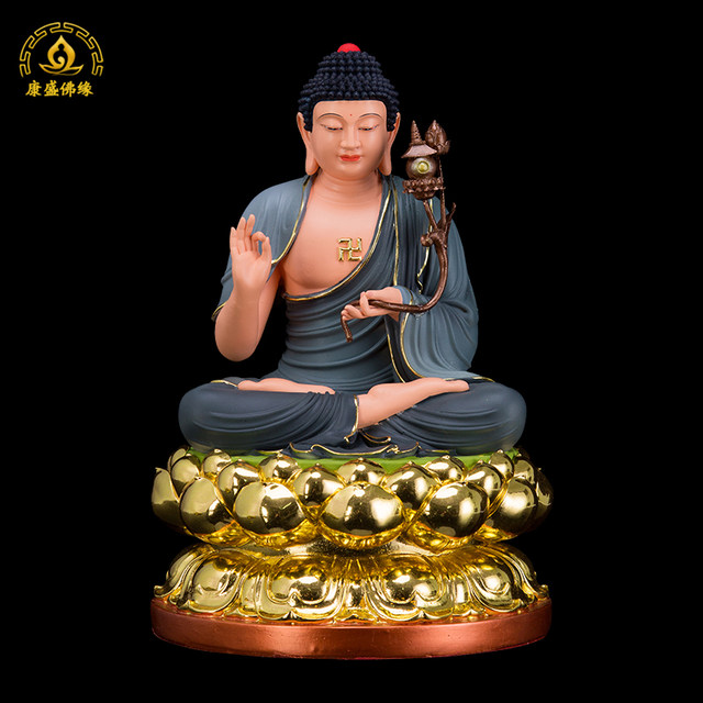 Burning Lantern Ancient Buddha Statue III Buddha Dingguang Buddha Light ...