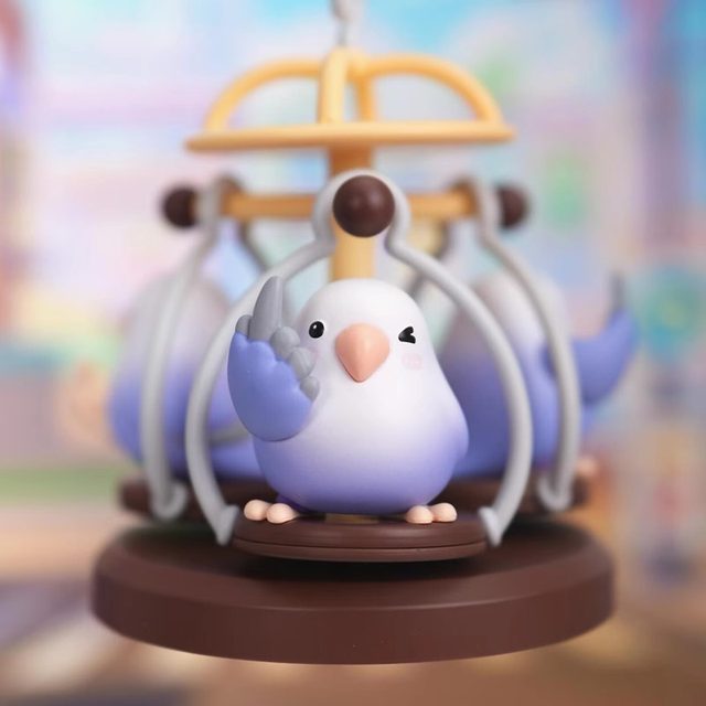 Authentic civilized bird taro round blind box third bullet experience ...