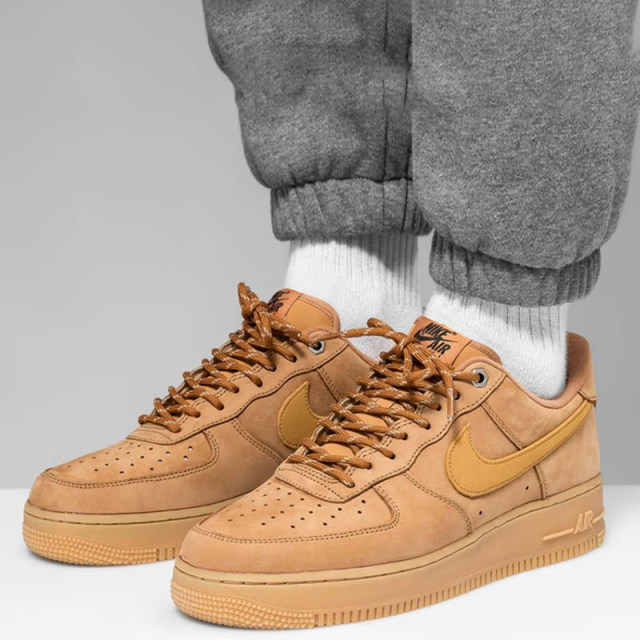 NIKE Nike Men's AF1 Wheat Air Force One Casual Shoes Retro Shoes CJ9179-200
