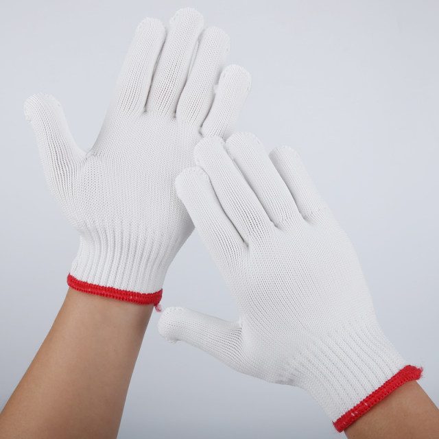 Nylon gloves wear-resistant labor insurance thickened men's work ...
