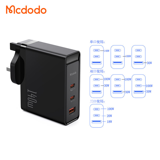 140W British standard gallium nitride charger suitable for iphone15 ...