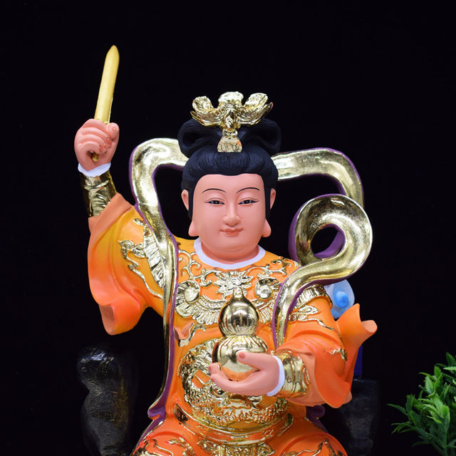 Jiutian Xuan Girl resin statue sitting statue of the ornament of the ...