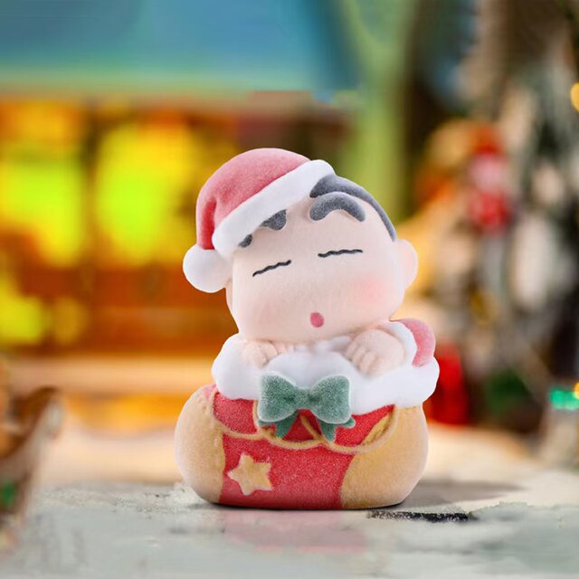 Flocked Crayon Shin-chan Blind Box 2024 New Shin-chan's Christmas ...