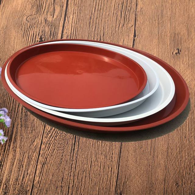 Flower pot tray extra large circular flower pot base plastic tray ...